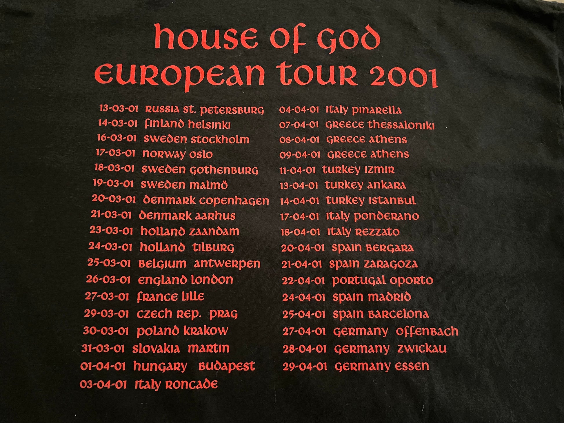 King Diamond - House Of God / European Tour 2001 - Original Vintage Lo ...